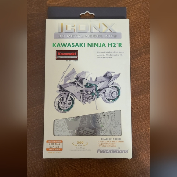 iconx | Games | Iconx Kawasaki Ninja H2r 3d Metal Model Kit | Poshmark